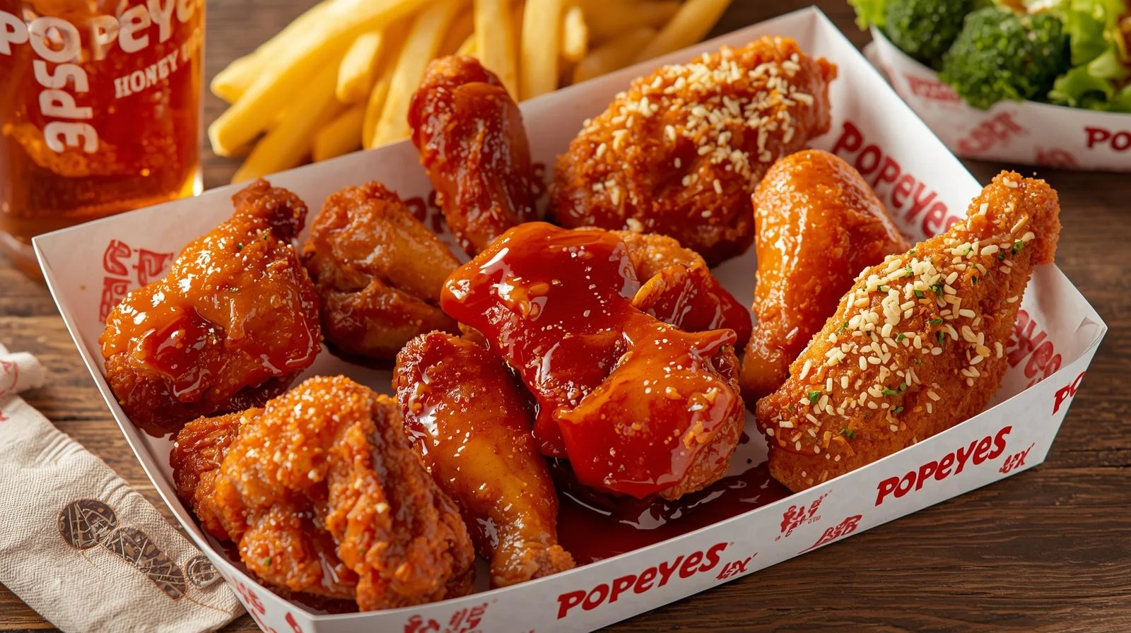 Popeyes Chicken wings flavours - how to make - Reviews - Cal